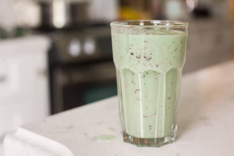 Keto Mint Chocolate Chip Frappuccino - The Hungry Elephant