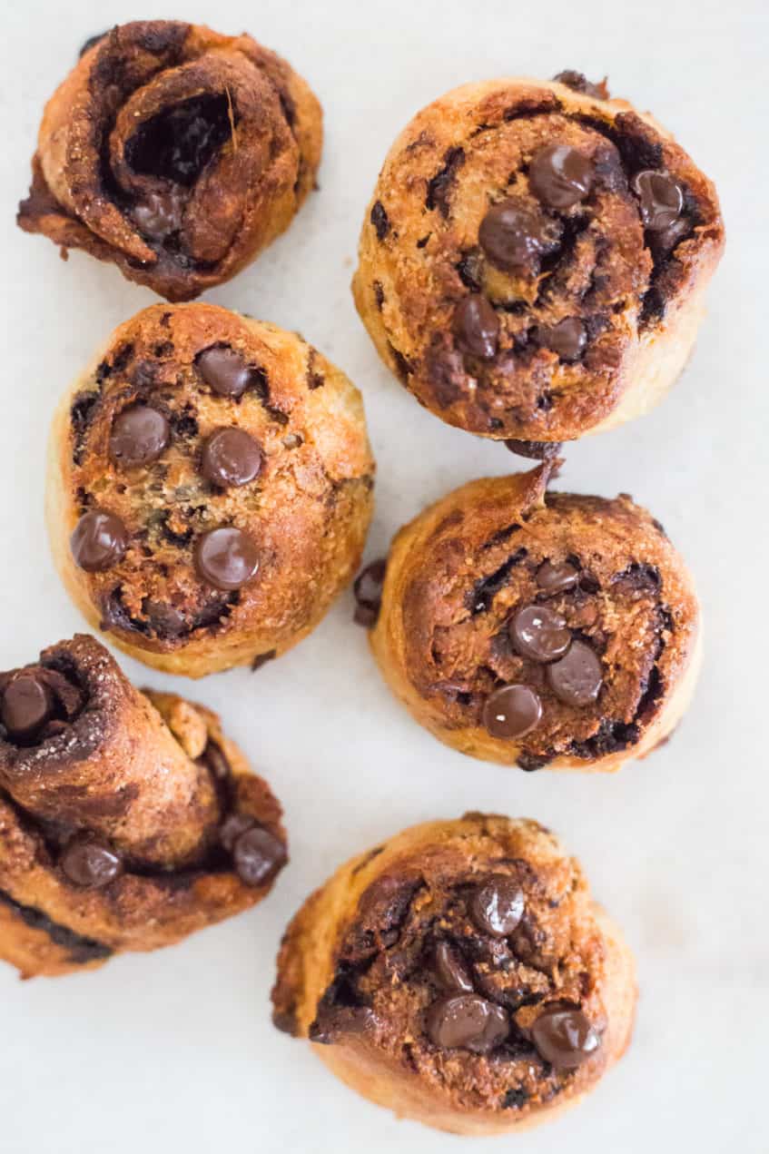 Keto Chocolate Swirl Buns - The Hungry Elephant